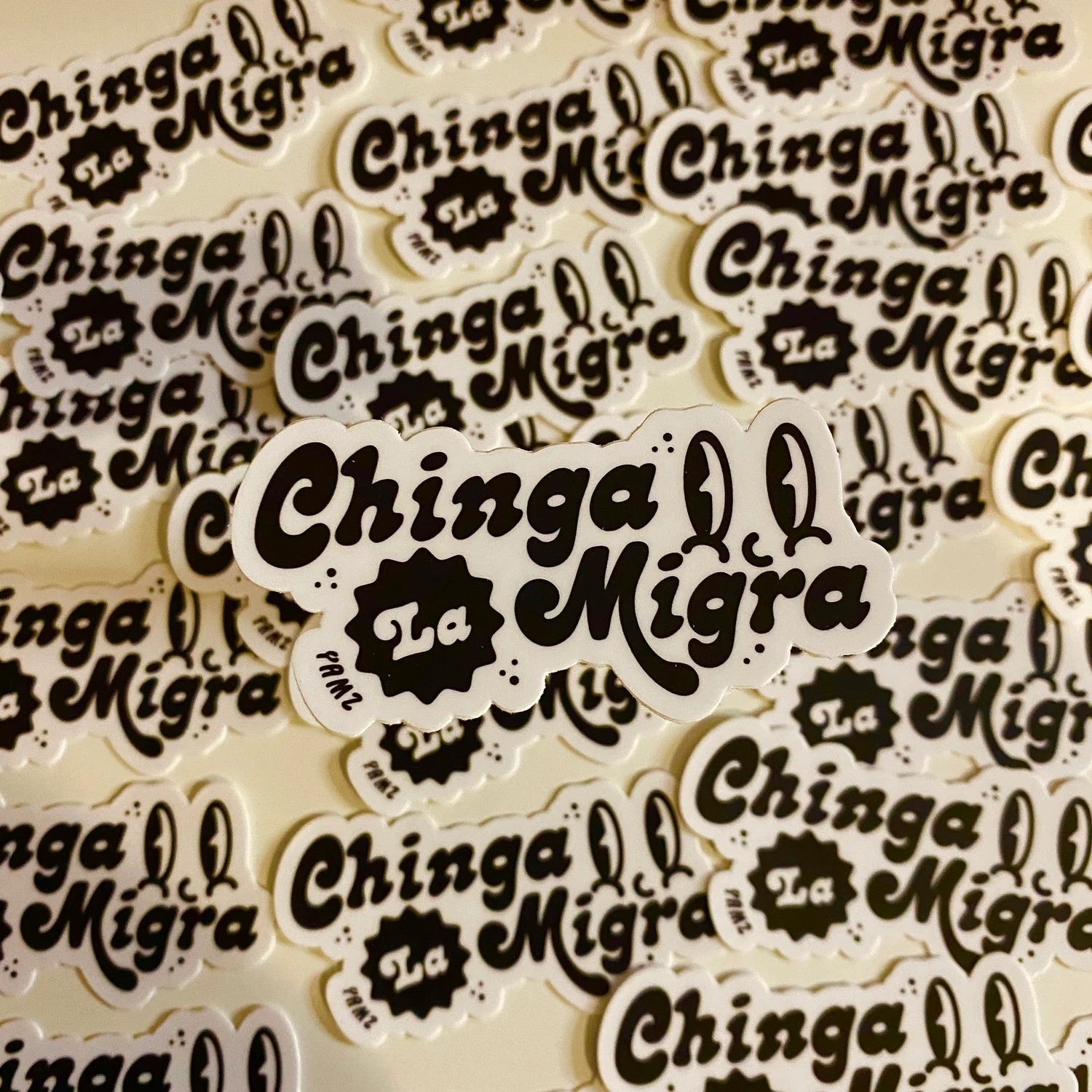 Chinga La Migra Sticker – Amarillo Stationery